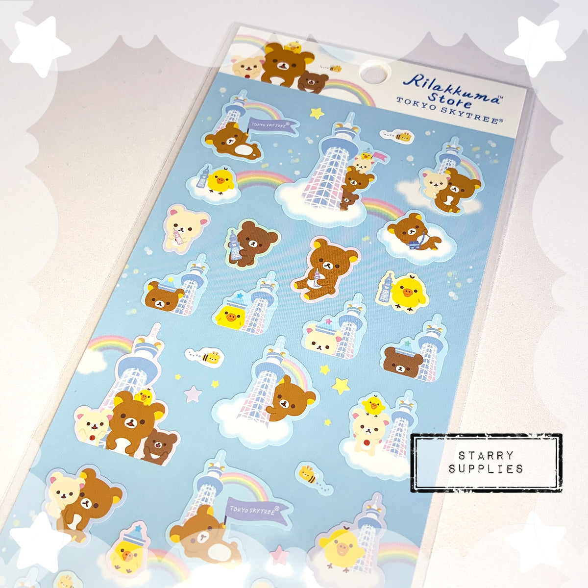 [SE4830] Rilakkuma SkyTree Sticker Sheet – Starry Supplies